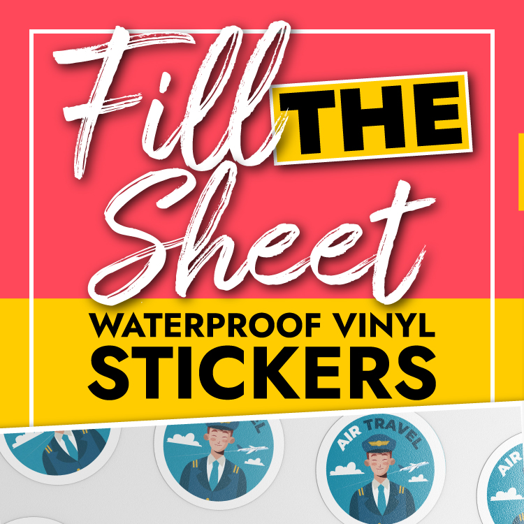 Vinyl sticker printing, low cost